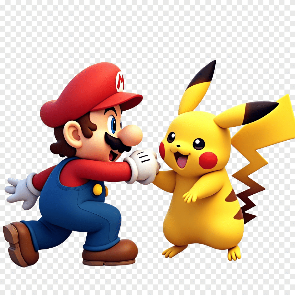 Aventura de Mario e Pikachu: Uma Combinação Icônica em PNG